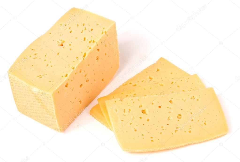 Dutch cheese isolated on white background Stock Photo by ...