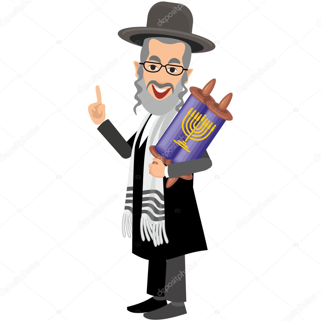 Orthodox jew,hassid,rabbi,with Payot and torah Stock Vector Image by ...