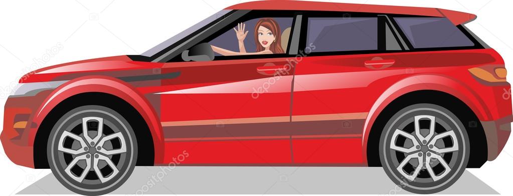 17,095 Girl car Vector Images | Depositphotos