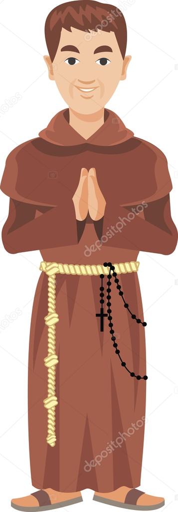 Monje franciscano Stock Vector by ©amid999 86322078