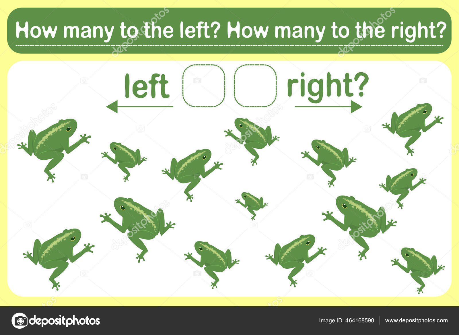 Logic Game Kids Called Left Right Spatial Orientation Frogs Training ...