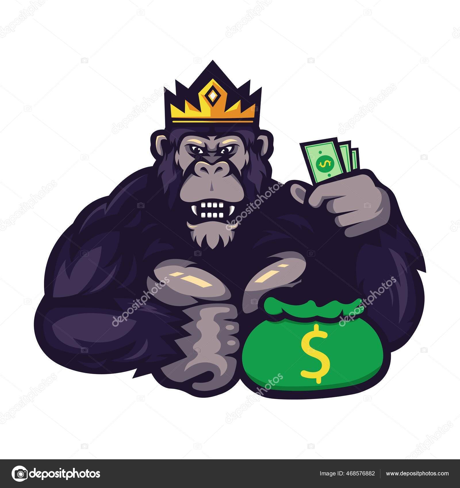 Gorilla Tegneserie Gorilla Rope Hero Crime City – Apper På Google