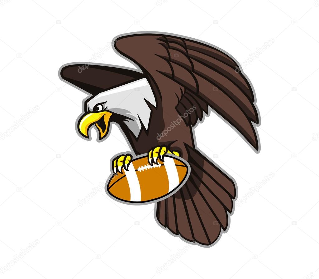 Flying Bald Eagle Grab Football Stock Vector Image by ©alaikazizi #95581072