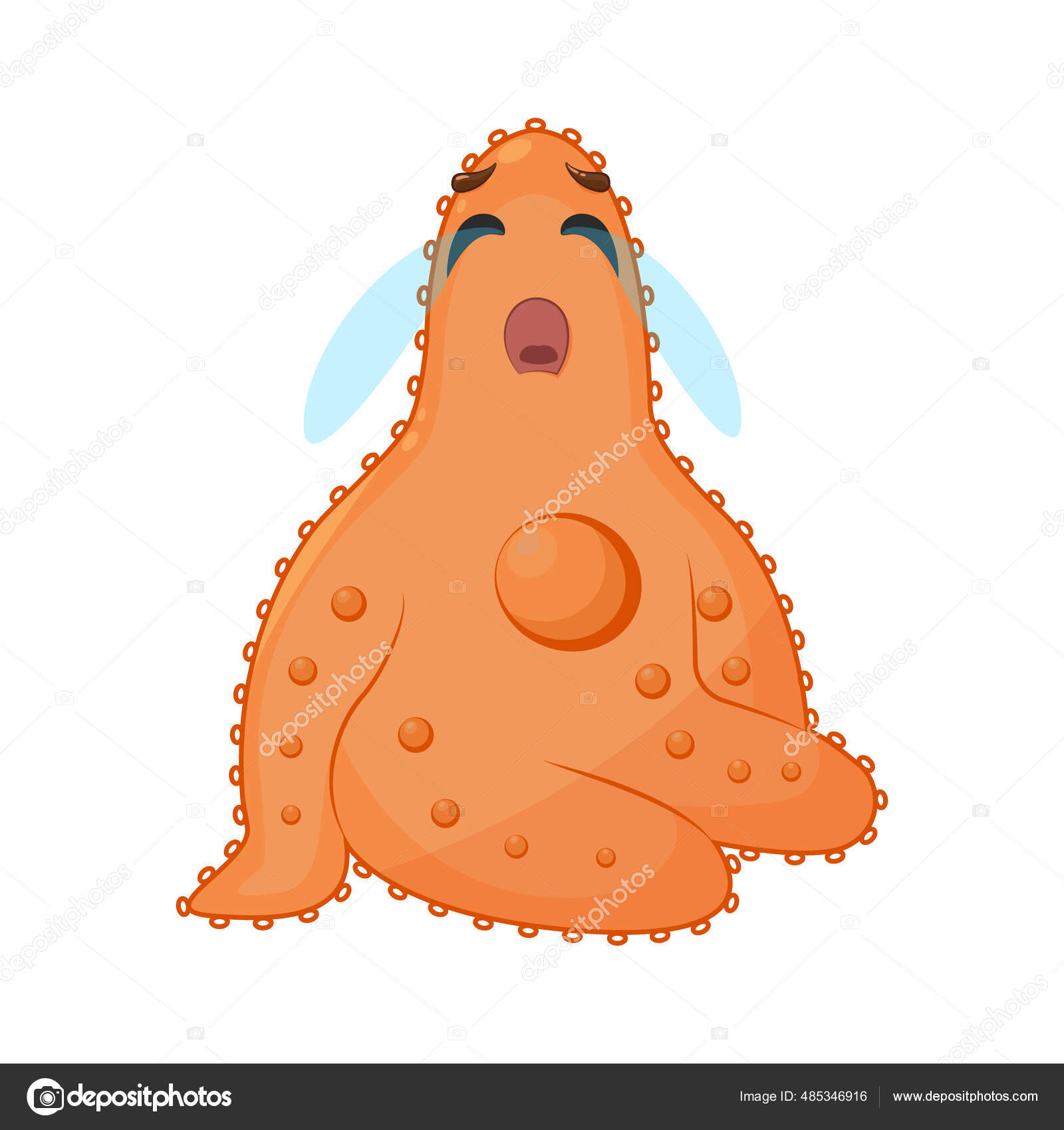 Image Cute Starfish Emotional Starfish Sad Crying Starfish Sad Children ...