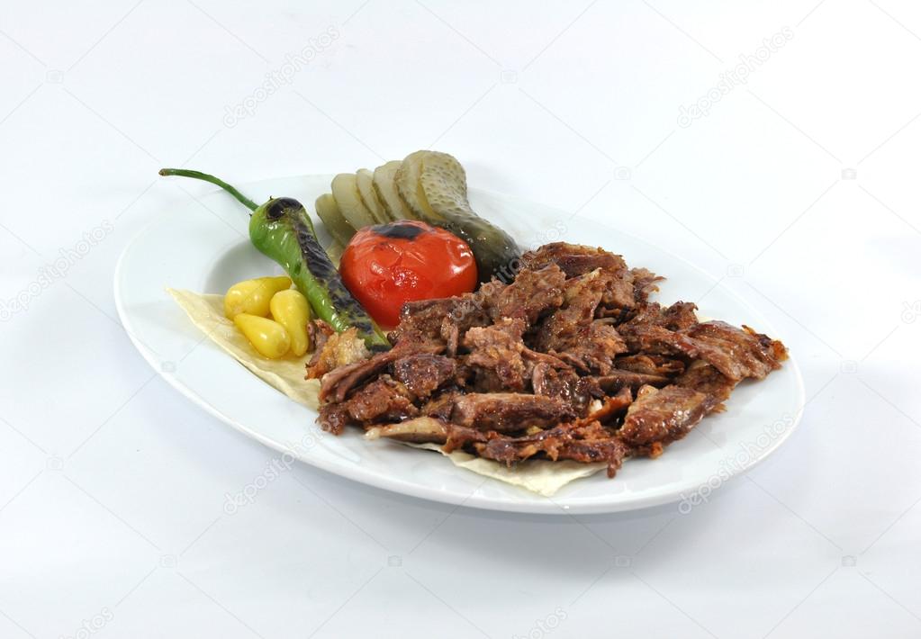 Turkish döner kebab grilled meat — Stock Photo © bahadiruyanik #75106989