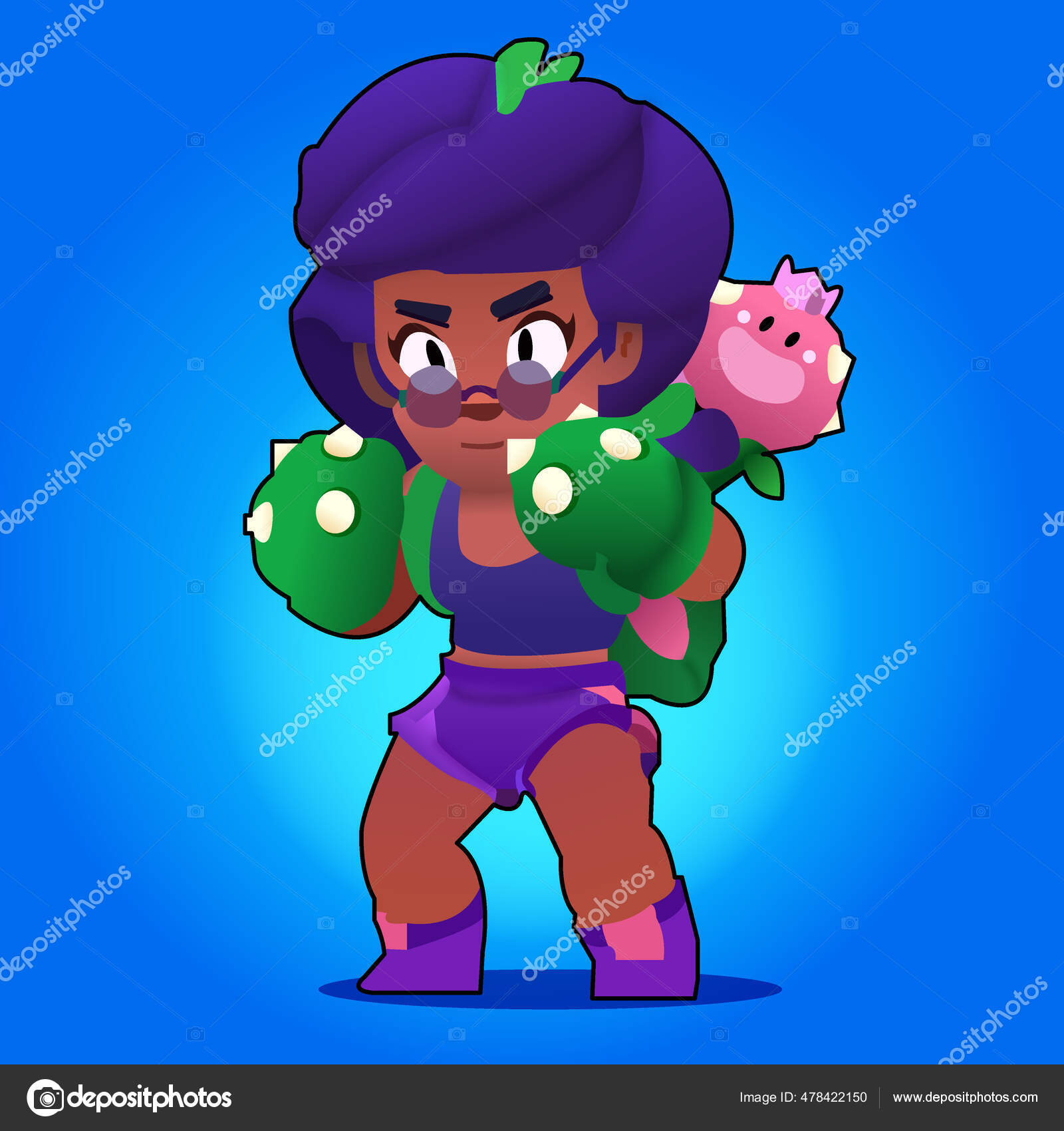 Brawl Stars Rosa Illustration Vector de stock #478422150 de ©YuriiKatrych