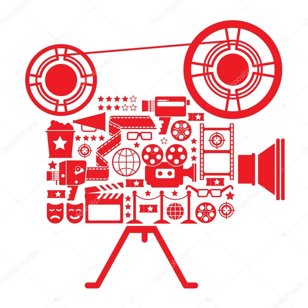 Filming camera Illustration. Stock Vector Image by ©elapela #81382256