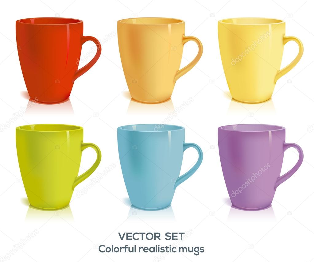 Colorful cups. Stock Vector Image by ©elapela #81388886