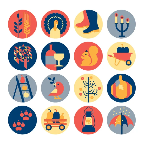 Seasonal icon set Vector Art Stock Images | Depositphotos