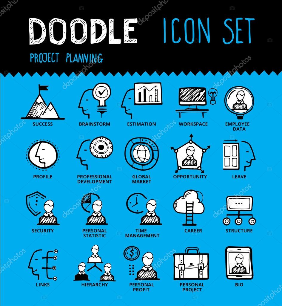 Employee icon set Stock Vector Image by ©elapela #97137162