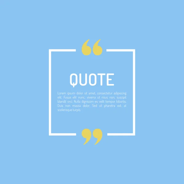 Quote template Vector Art Stock Images | Depositphotos