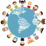 Kids earth day vector illustration Stock Illustration by ...