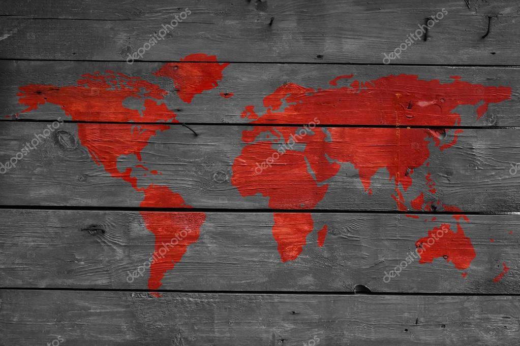 World on fire wooden texture with map Stock Photo by ©BreakingTheWalls ...