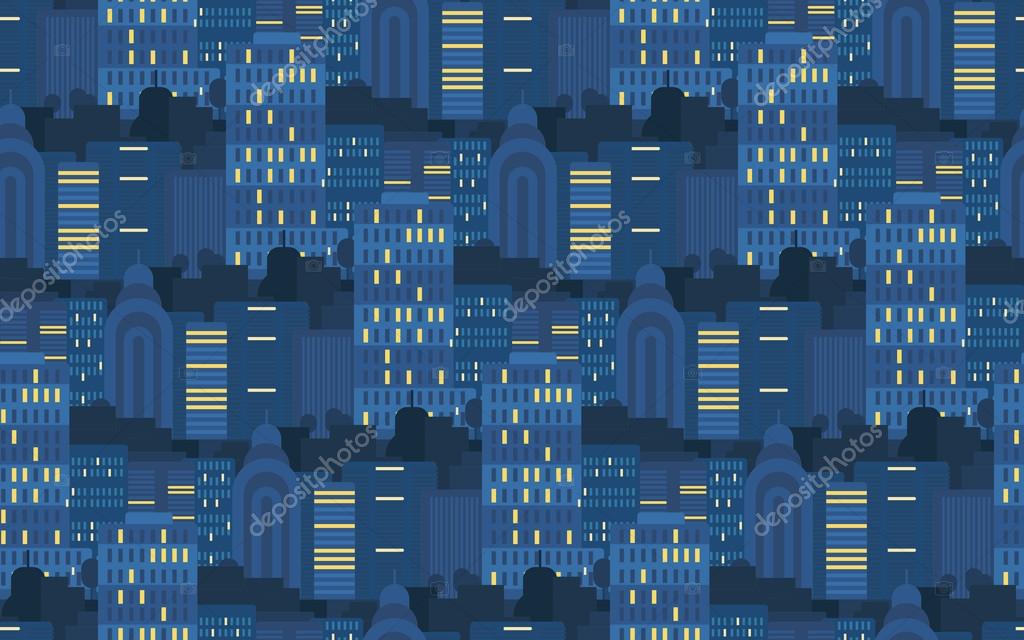 Patrón sin costura de ciudad Vector de stock #119078946 de ©barsrsind