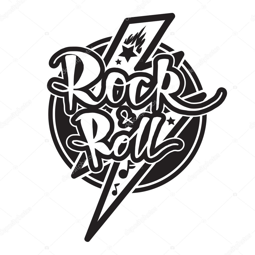 Letras de Rock and Roll Vector de stock #119083802 de ©barsrsind