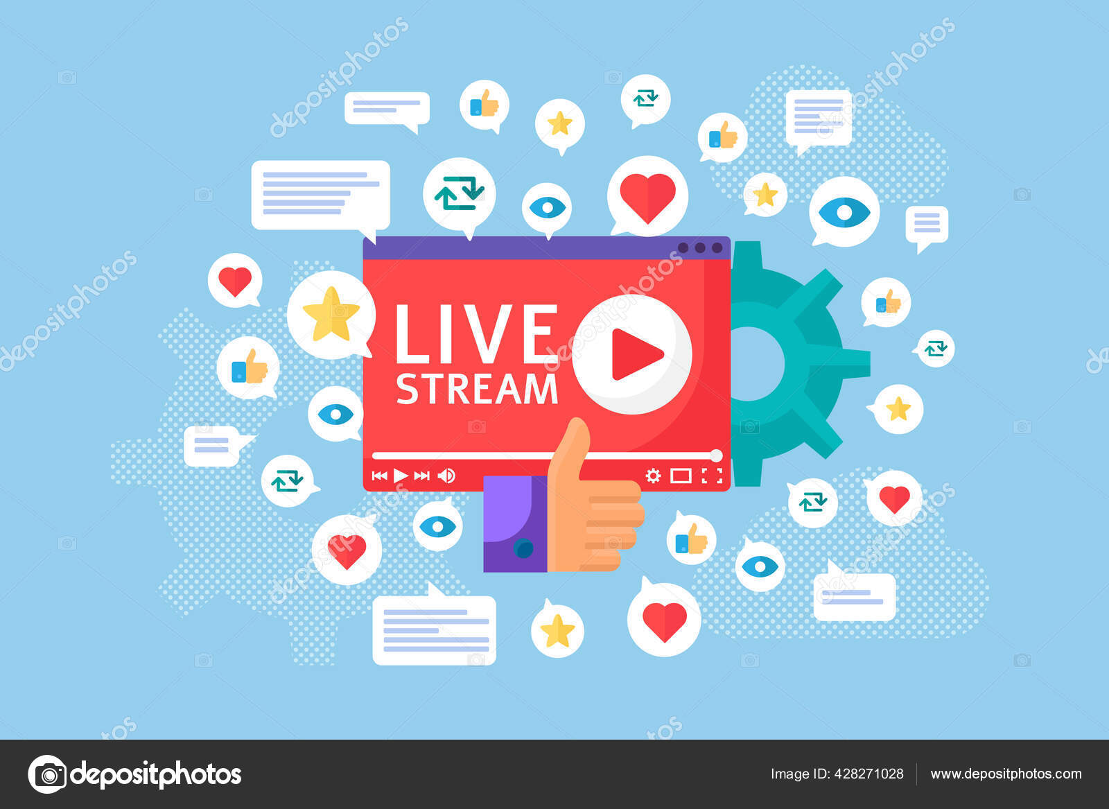 Streaming Cartoon Banner