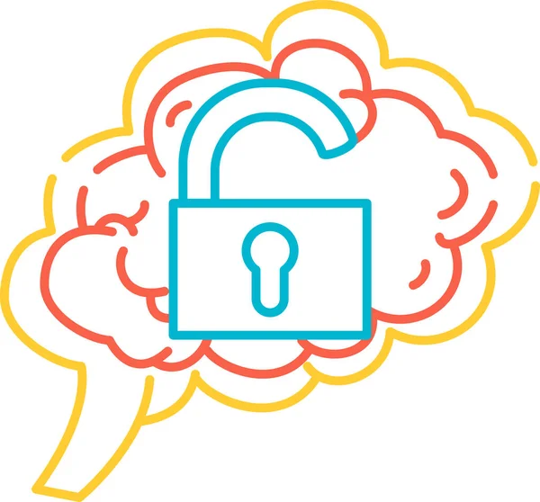 Brain unlock logo Vector Art Stock Images | Depositphotos