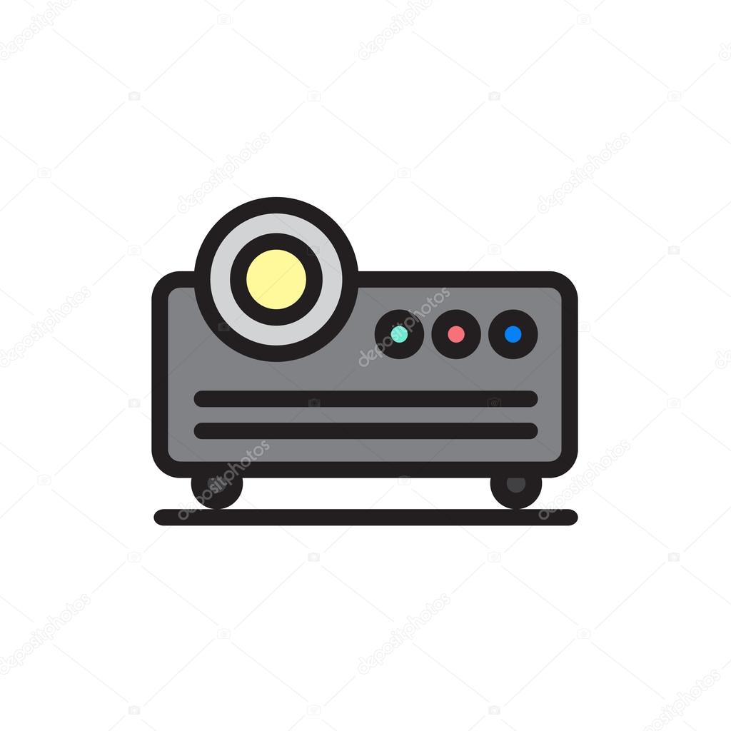 Projector icon in modern and cartoon style — Stock Vector © barsrsind ...