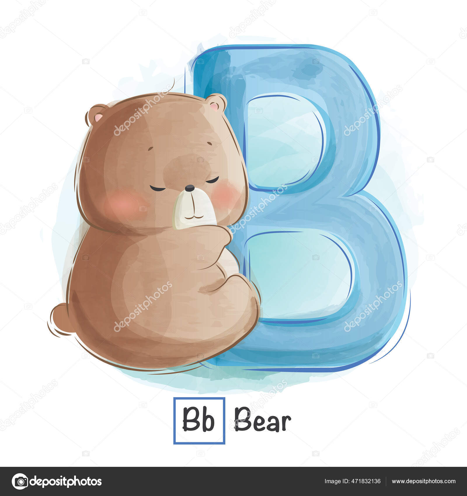 Alfabetos Animales Serie Vector de stock #471832136 de ©lorarts