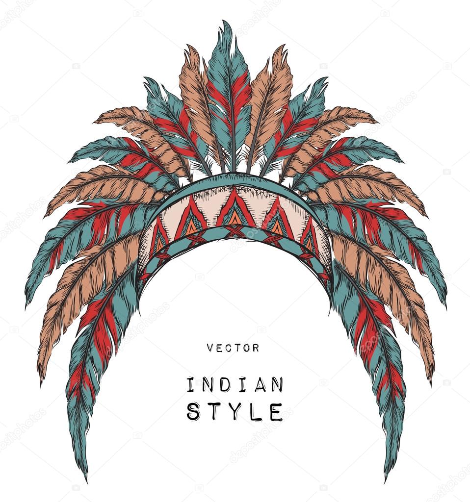 Colorful Native American Feathers