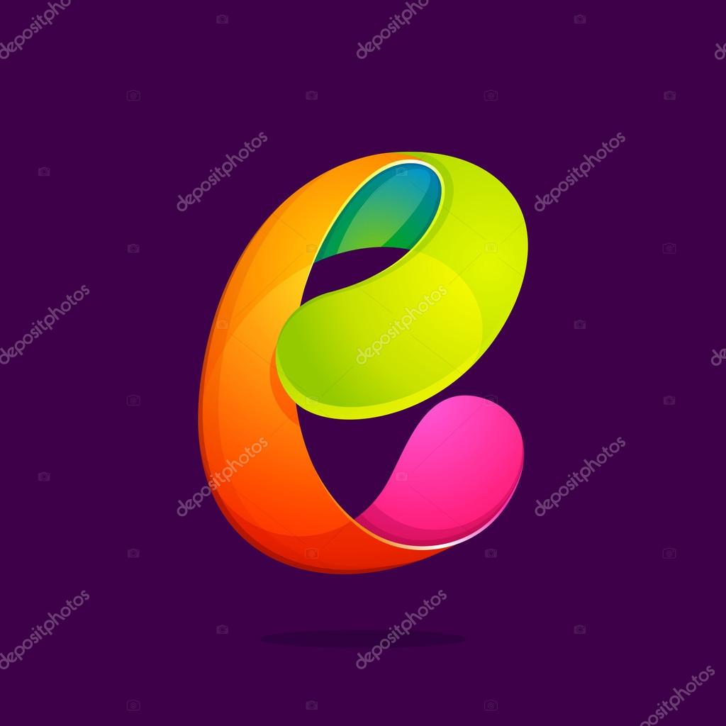 E letter colorful logo. Stock Vector Image by ©kaer_dstock #100072020