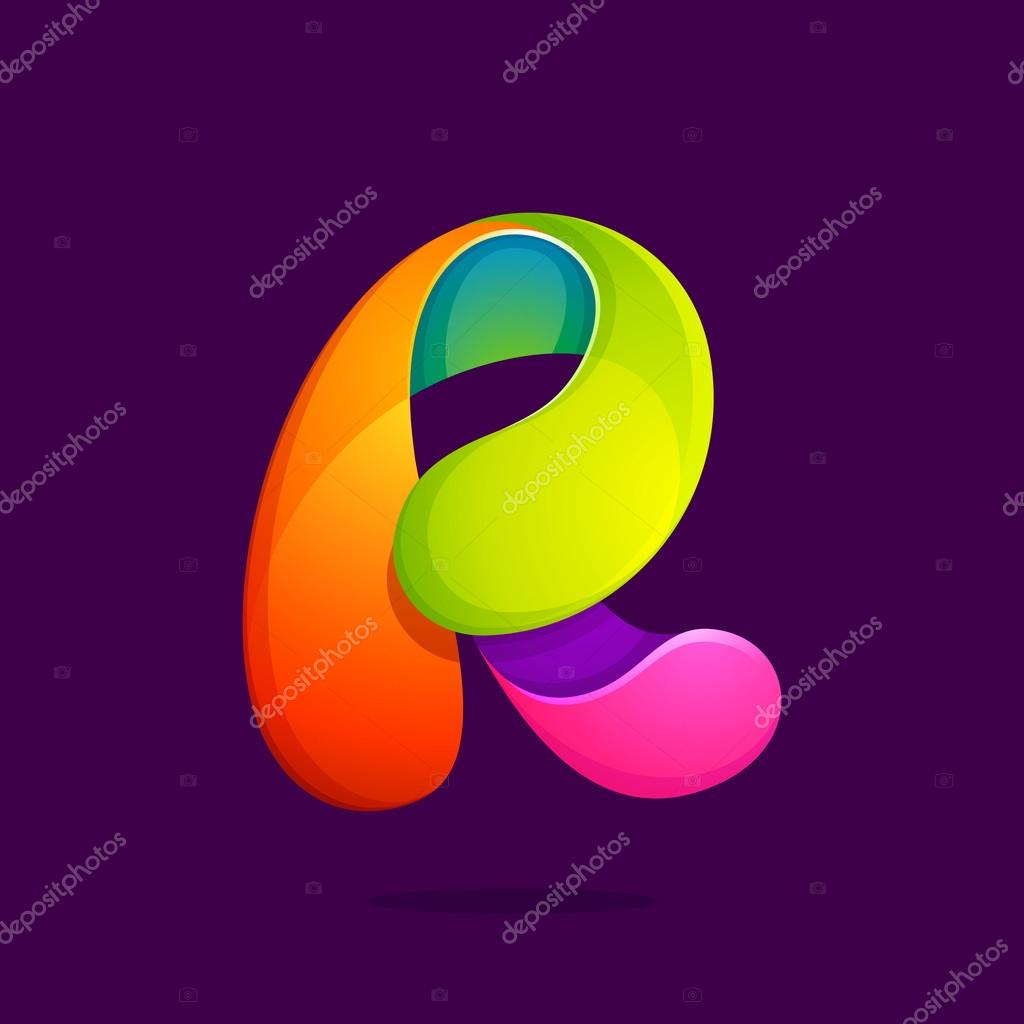 R letter colorful logo. Stock Vector Image by ©kaer_dstock #100072050