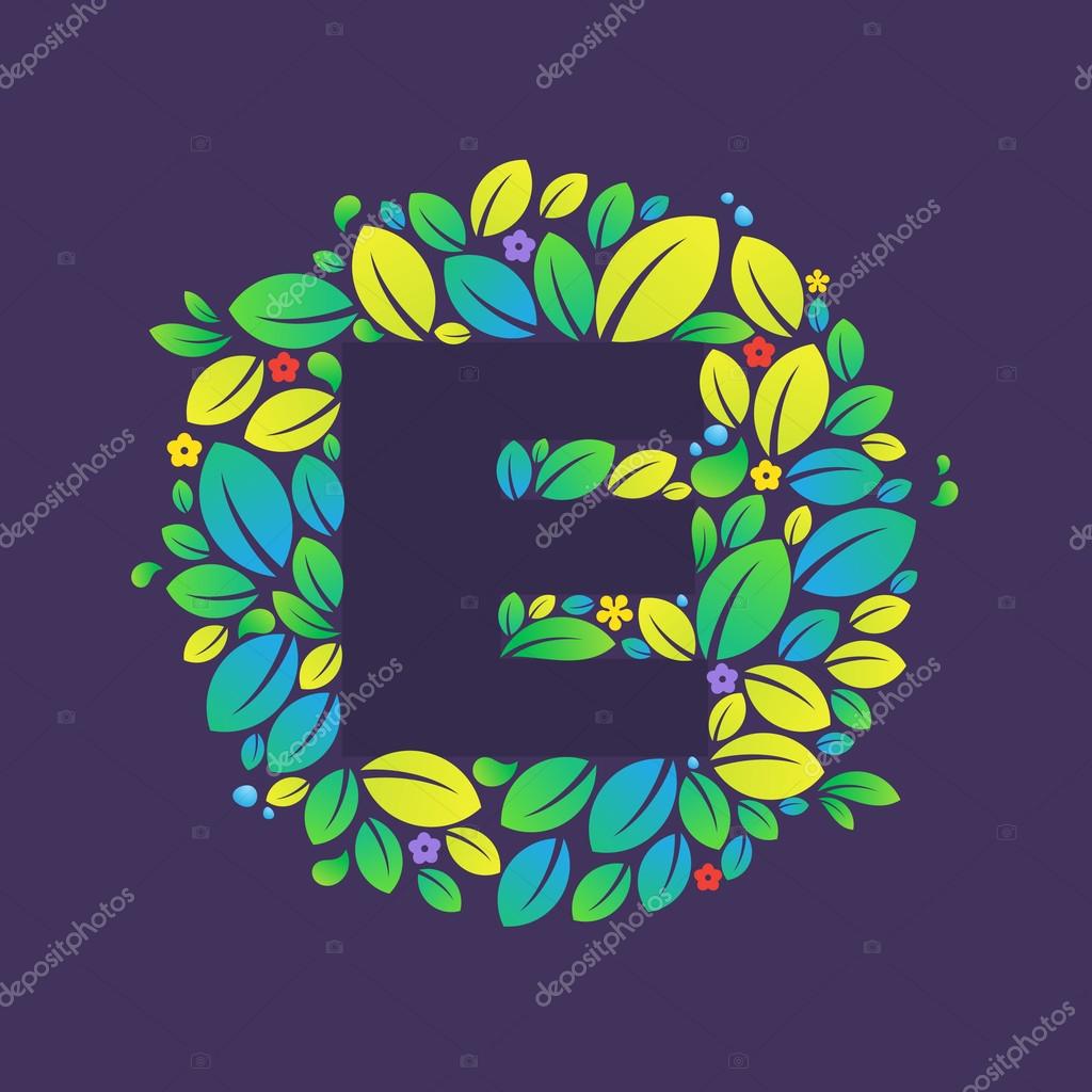 Letra E logo en círculo Vector de stock por ©kaer_dstock 102988244