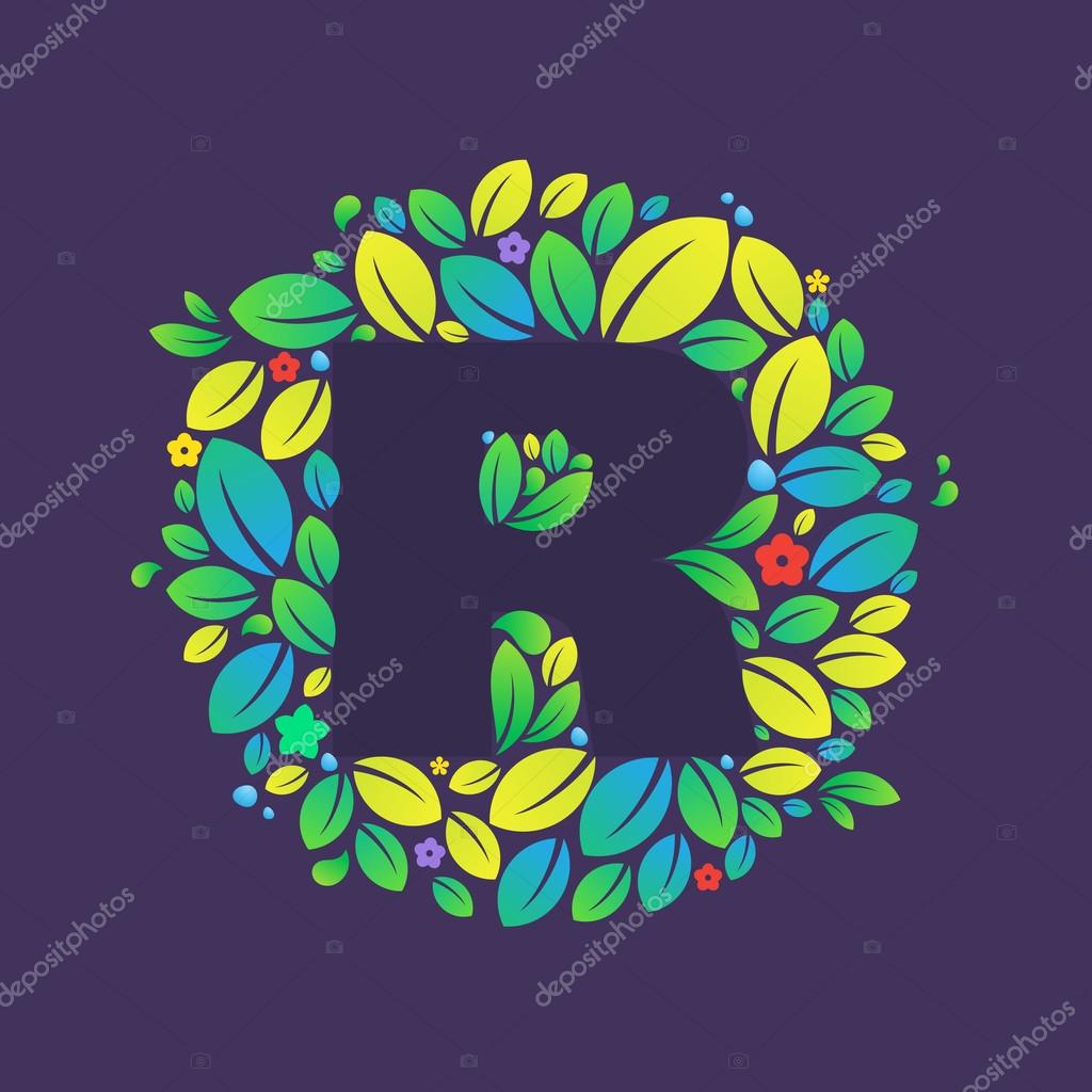 Letra R logo en círculo Vector de stock por ©kaer_dstock 102988294