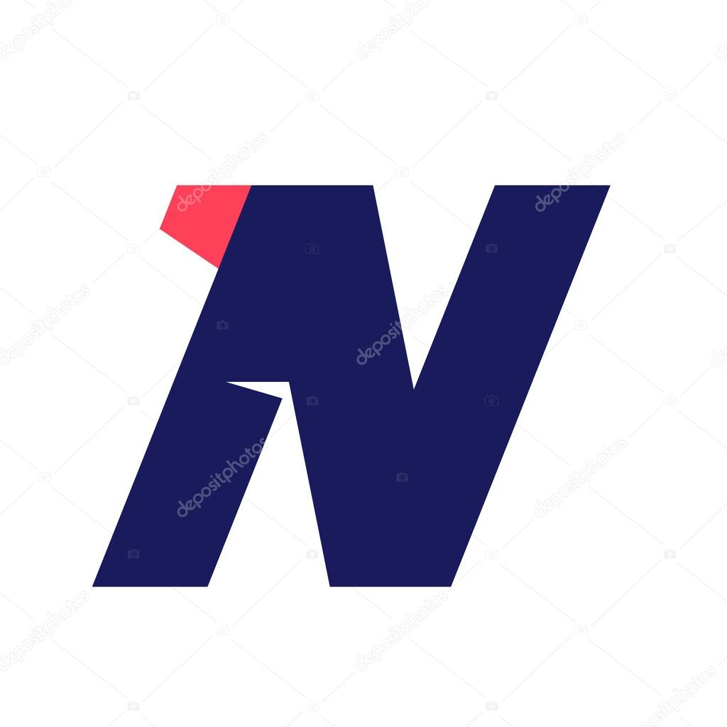 N letter run logo design template. — Stock Vector © kaer_dstock #110300252