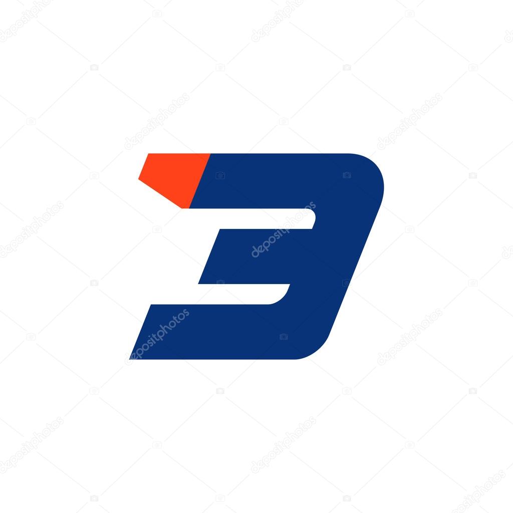 Number three logo. Run number logo. Stock Vector Image by ©kaer_dstock ...