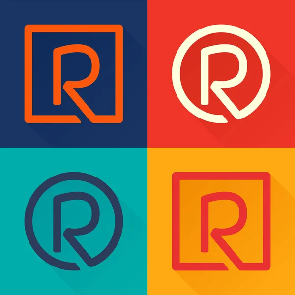 R letter line logo set Stock Vector Image by ©kaer_dstock #75676409
