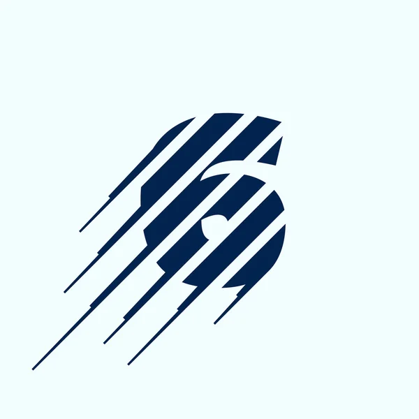 Number four logo with fast speed lines. Stock Vector Image by ©kaer ...