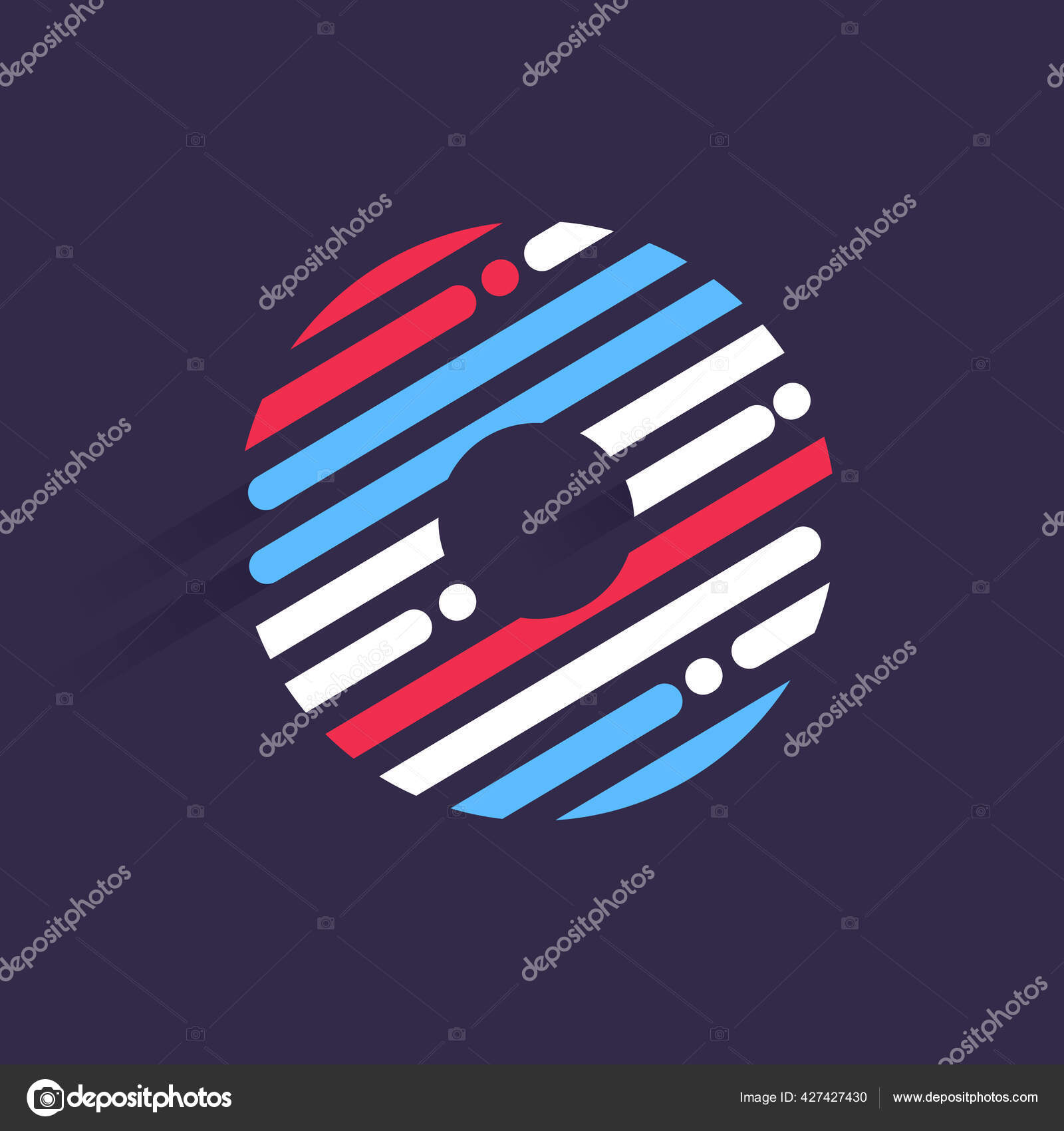 Fast Speed Letter Logo Incline Lines Dots Vector Template Perfect Stock ...