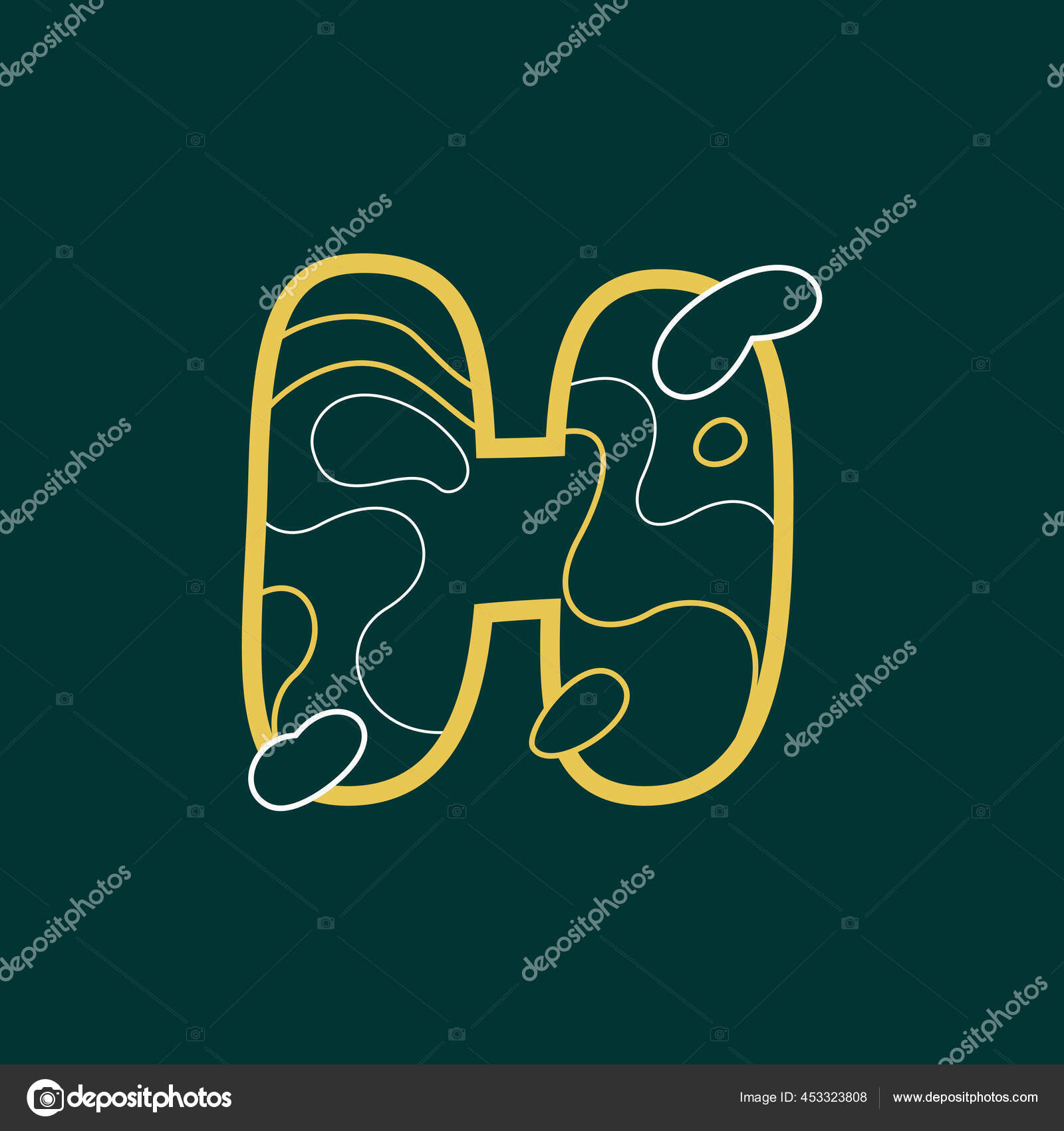 Landscape Letter Logo Geology Line Pattern Modern Font Adventure Labels ...