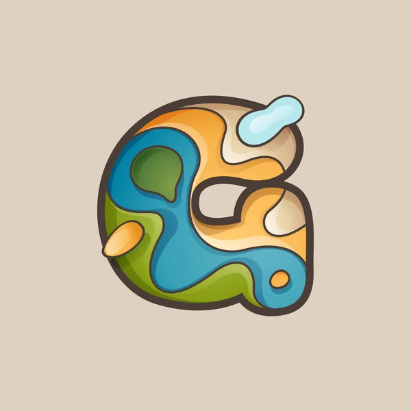 Alphabet Numbers Set Topographic Map Line Pattern Outdoor Adventure ...