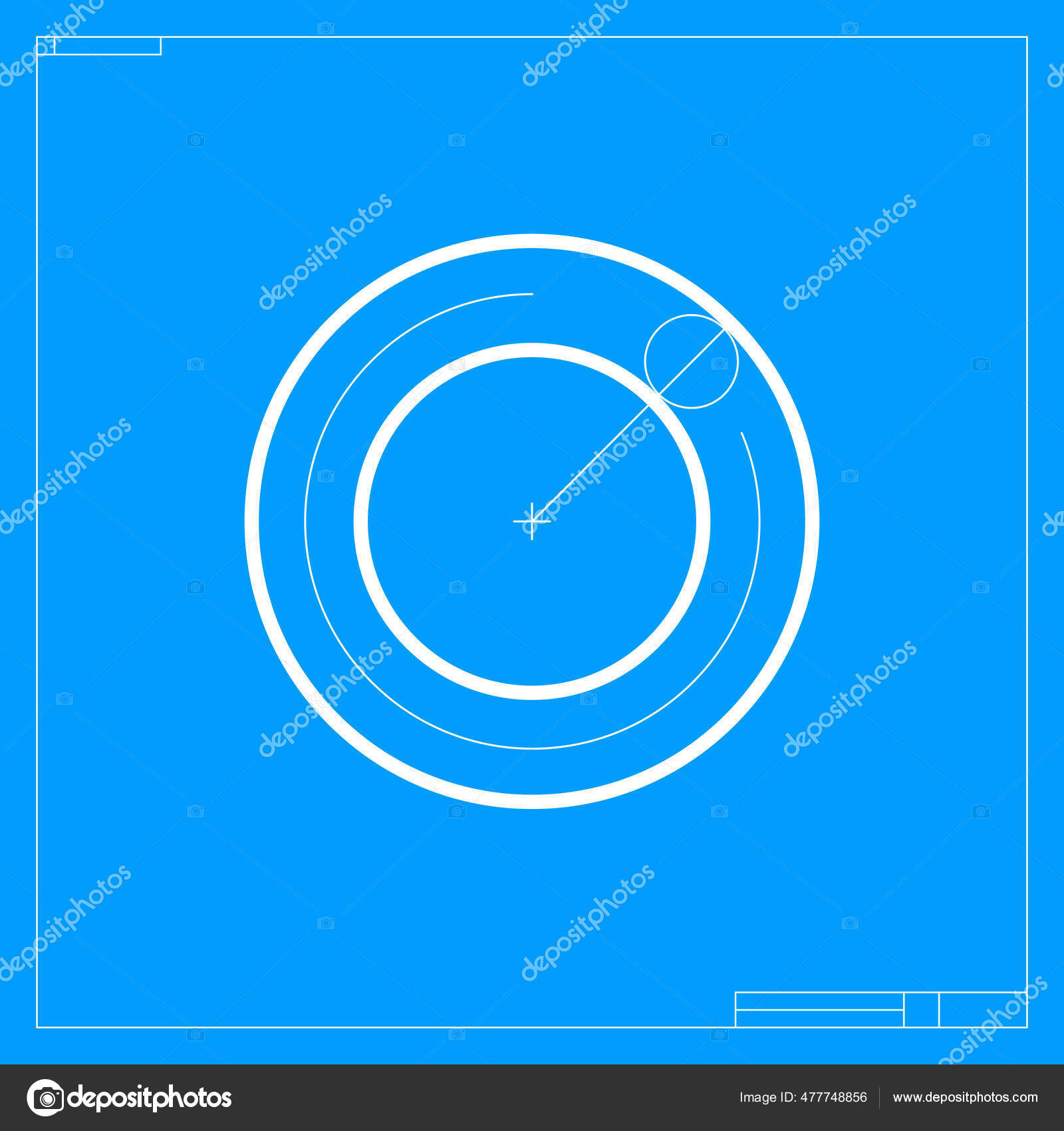 Blueprint Sketch Number Zero Logo Construction Lines Vector Font ...