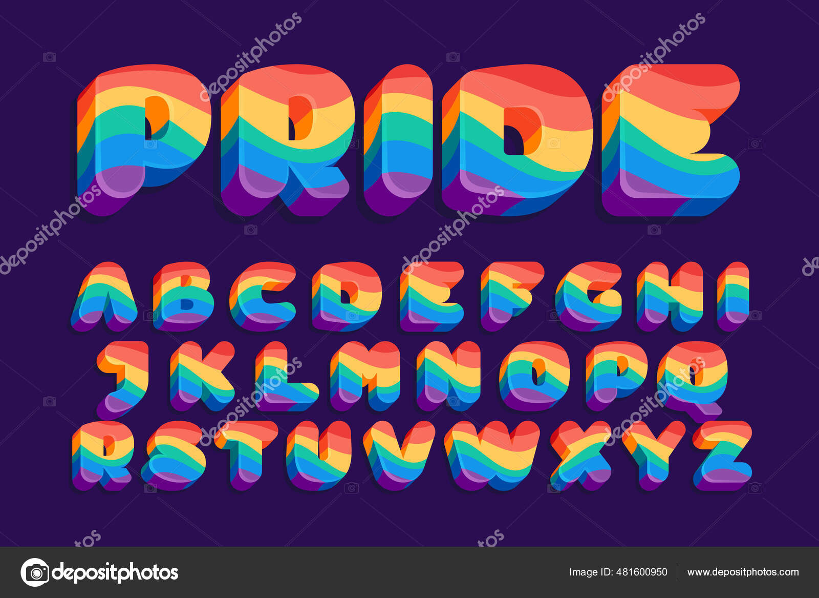 Alphabet Pride Lgbtq Flag Pattern Vector Illustration Perfect Your ...