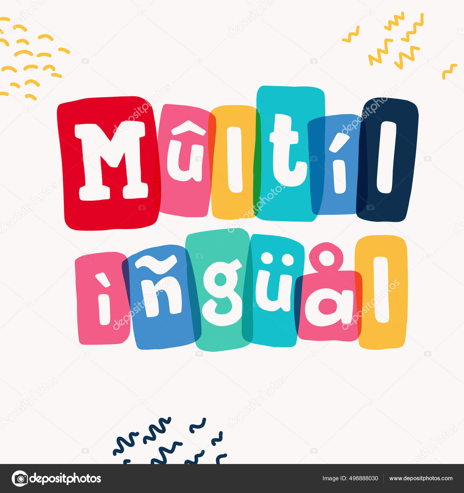 Multilingual Lettering Typewriter Inspired Bold Slab Serif Symbols ...