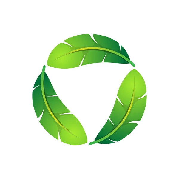 Infinite circle leaves logo template. Stock Vector by ©kaer_dstock 75677035