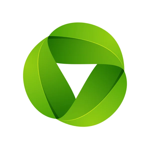 Abstract green leaf sphere logo. Stock Vector Image by ©kaer_dstock ...