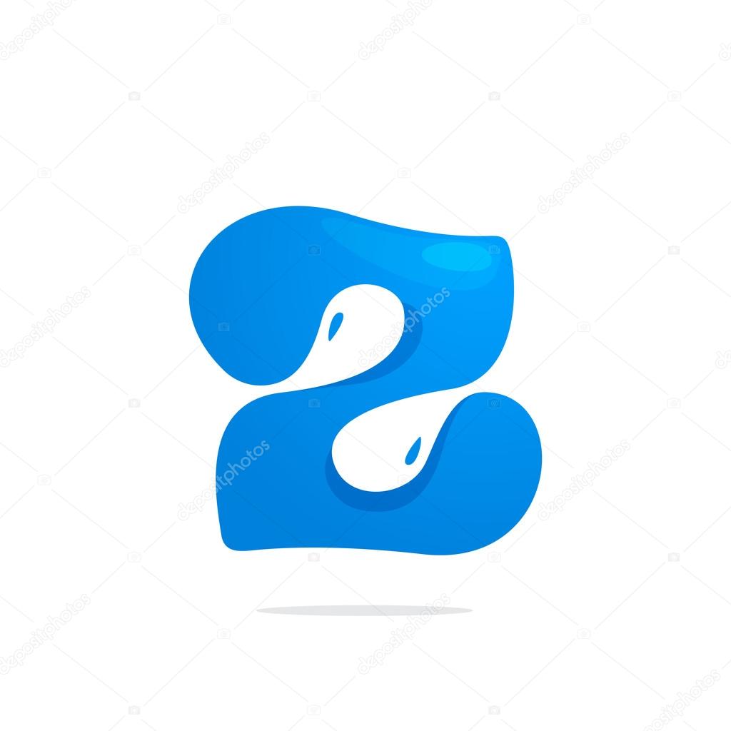 Z letter water drop logo Stock Vector by ©kaer_dstock 75674747