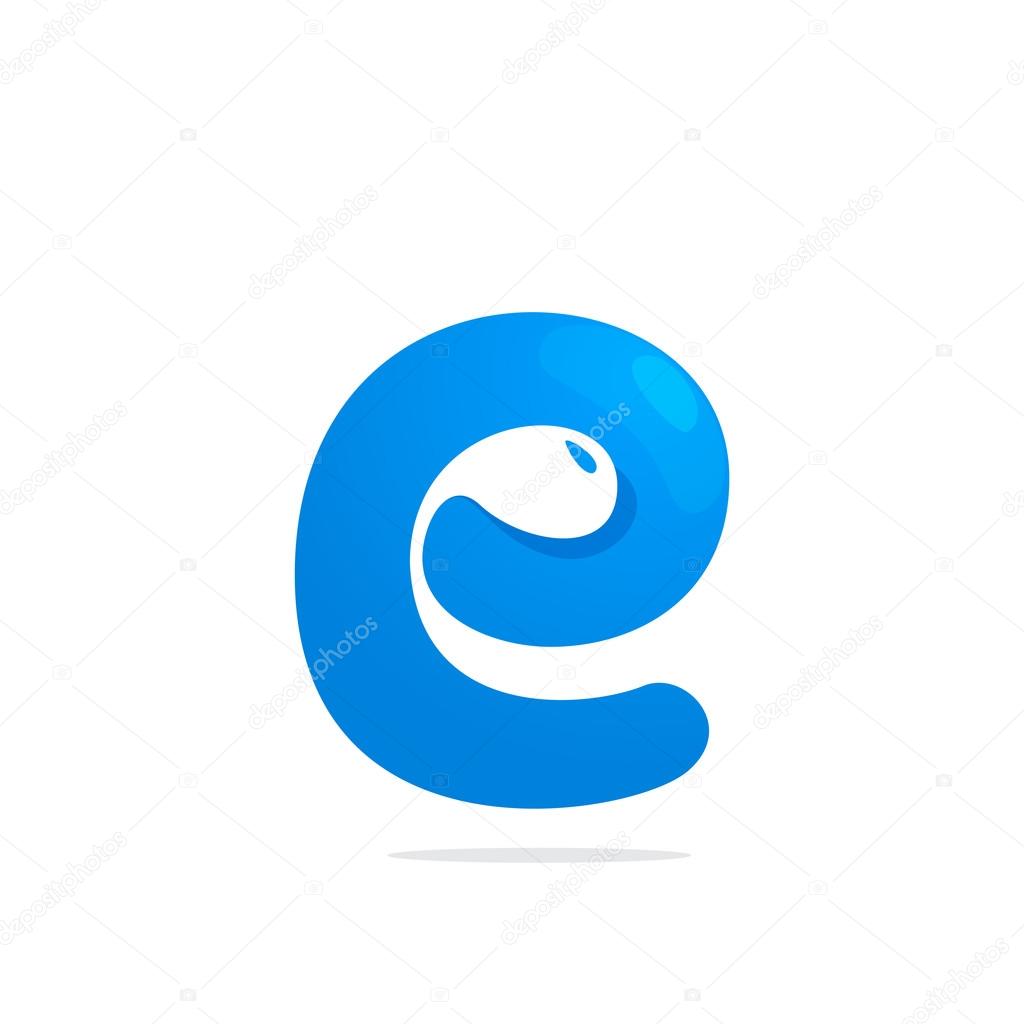 E letter water drop logo ⬇ Vector Image by © kaer_dstock | Vector Stock ...