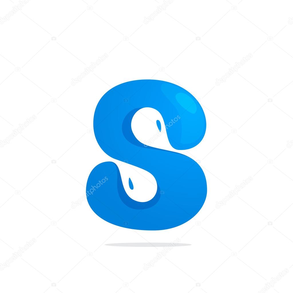 S letter water drop logo — Stock Vector © kaer_dstock #75676613