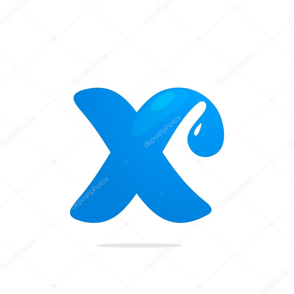 X letter water drop logo ⬇ Vector Image by © kaer_dstock | Vector Stock ...