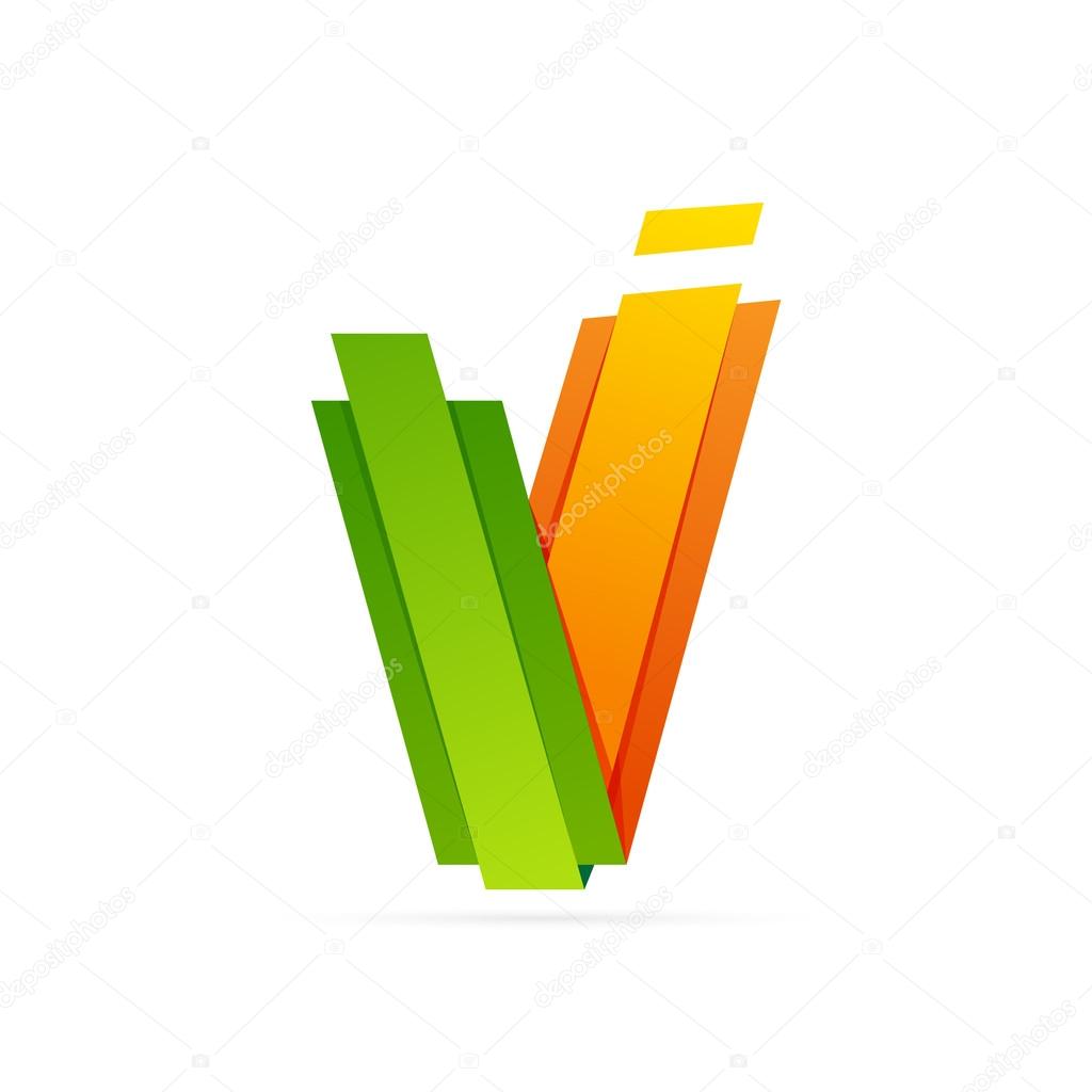 V letter logo Stock Vector Image by ©kaer_dstock #75677411