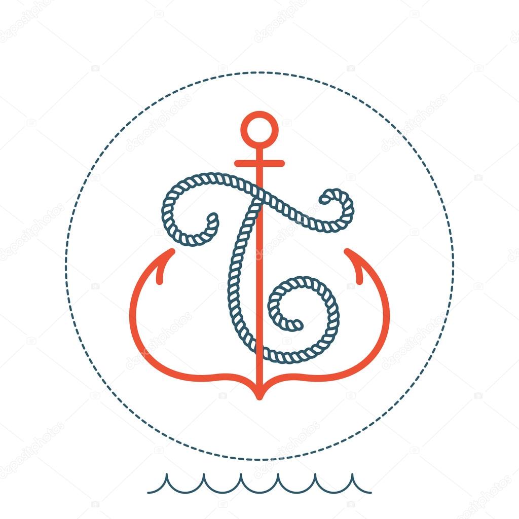 T letra con un ancla Vector de stock por ©kaer_dstock 75677519