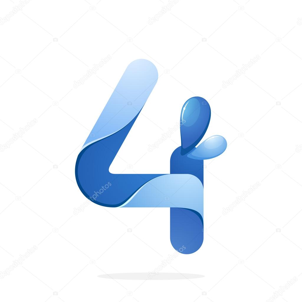 Number 4 design template Stock Vector Image by ©kaer_dstock #81301134