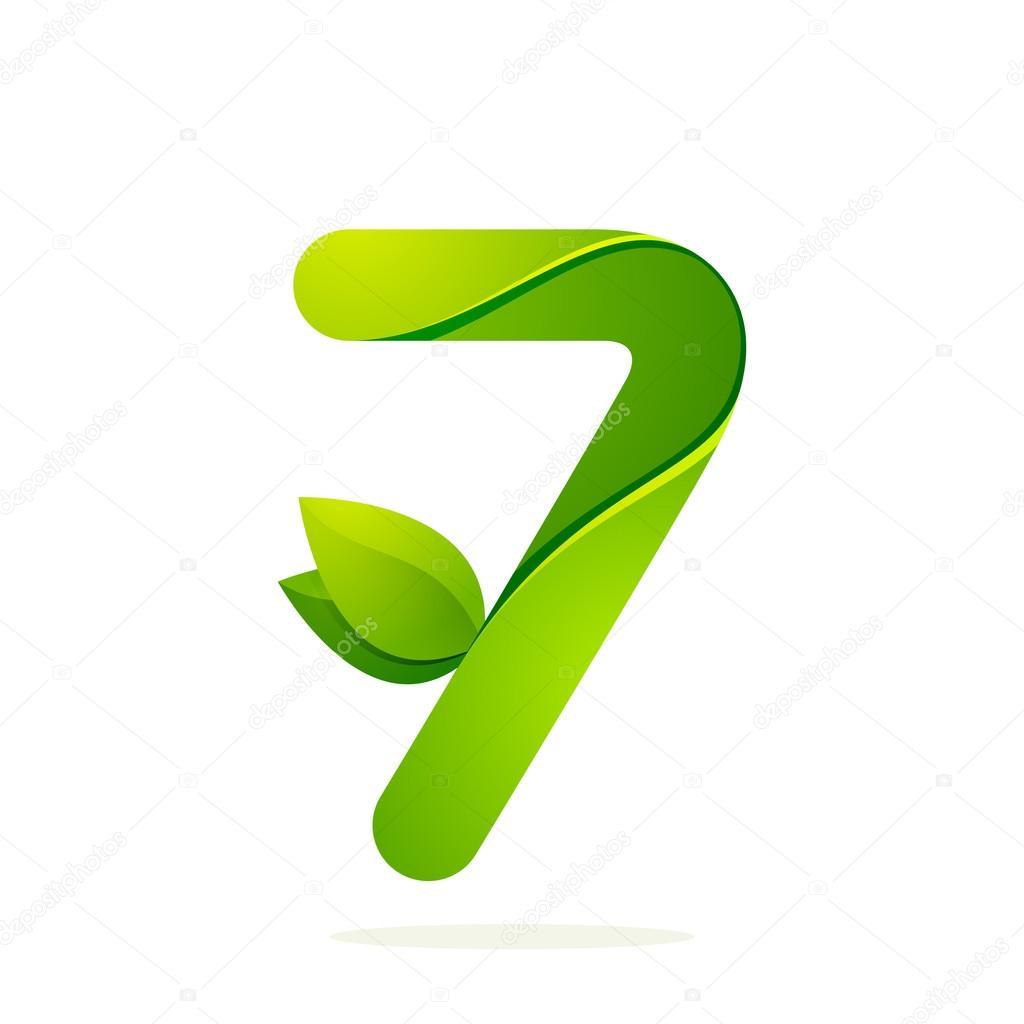 Number 7 design template — Stock Vector © kaer_dstock #81301286