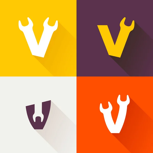 ᐈ Wrench font stock vectors, Royalty Free wrench logo illustrations ...