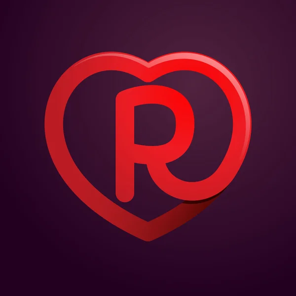 Letra r bonita imágenes de stock de arte vectorial | Depositphotos